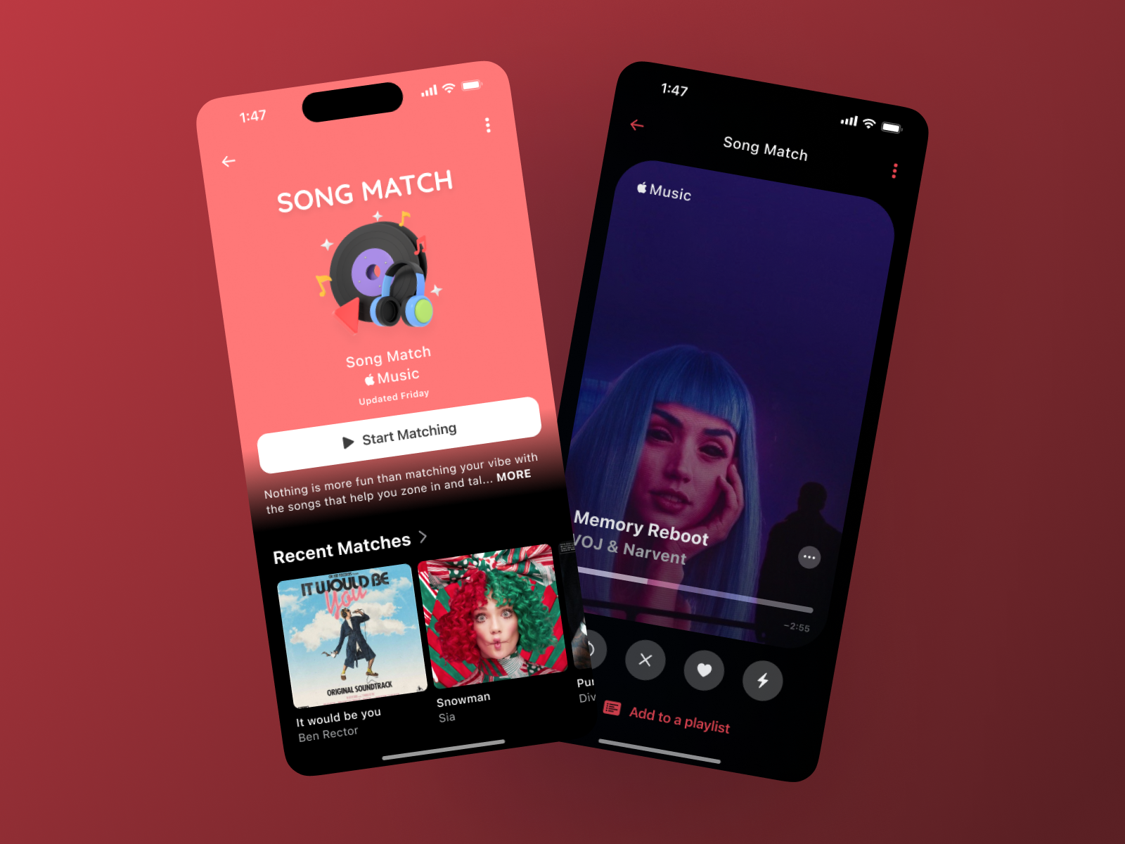 Apple Music - Song Match Concept by Divyansh Chandel on Dribbble