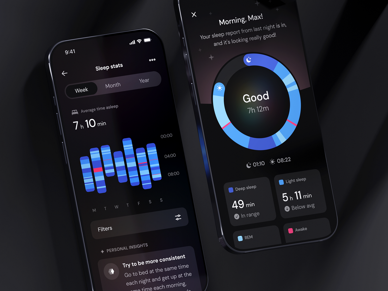 Sleep app by Max ⚡️ Osichka on Dribbble