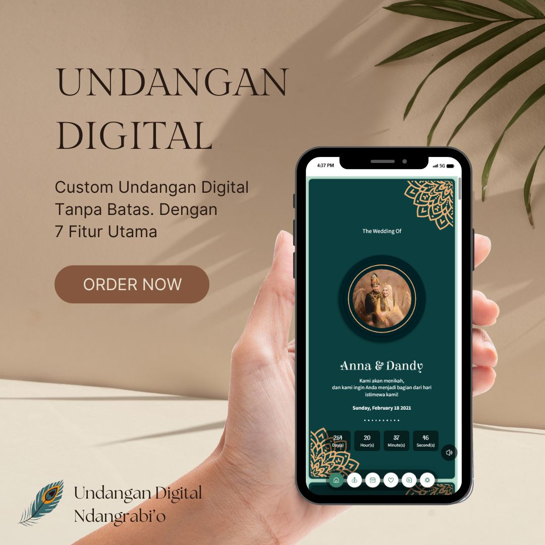 Wedding Invitation Android Mockup by Kharisma R on Dribbble