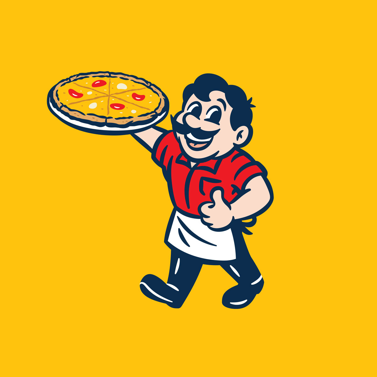 Pizza Inn Character Redesign by Jared Shofner on Dribbble