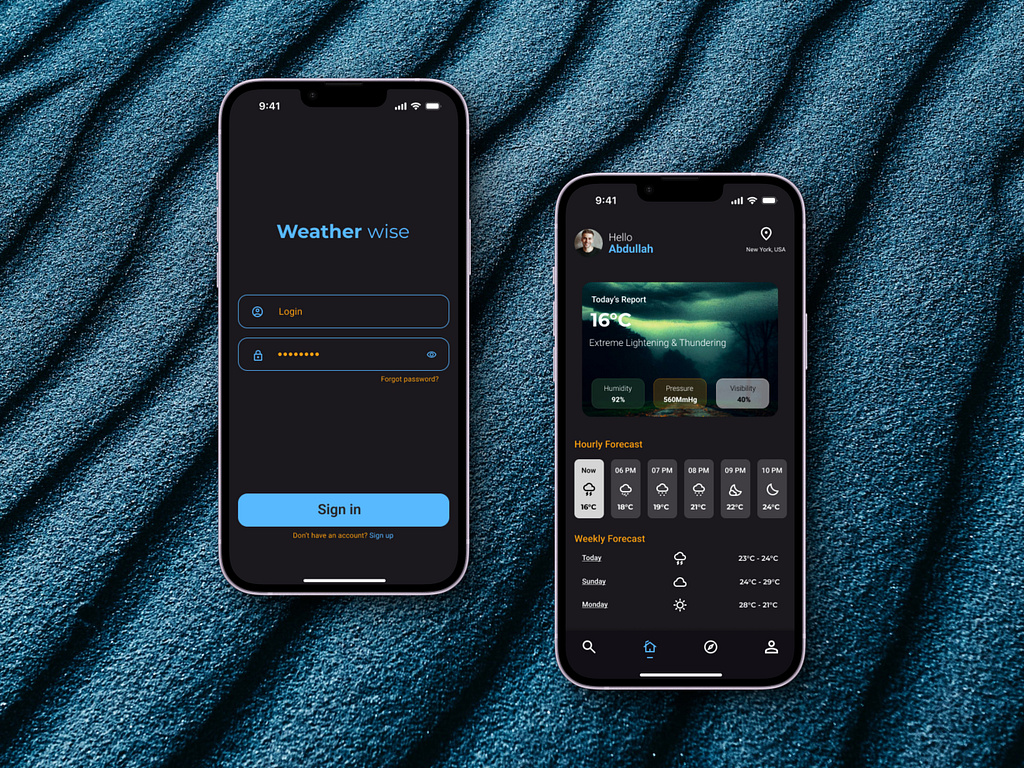 Weather Forecast App UI Design by Mahmood Ali on Dribbble