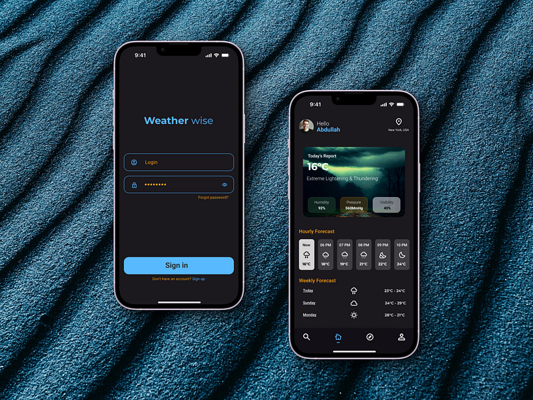 Weather Forecast App UI Design by Mahmood Ali on Dribbble