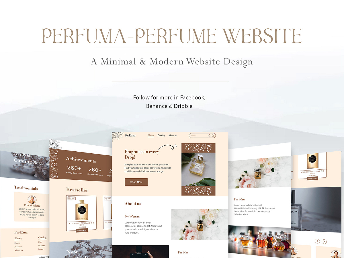 Perfume Website designs, themes, templates and downloadable graphic ...