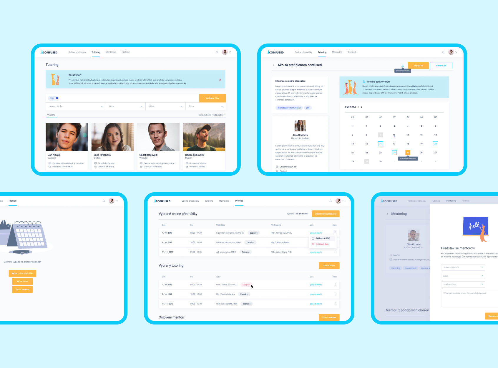 Confused - Web app platform by Lucia Novotná 💡 on Dribbble