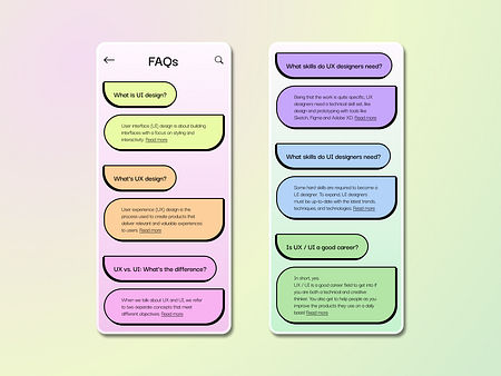 Browse thousands of Faq UI images for design inspiration | Dribbble
