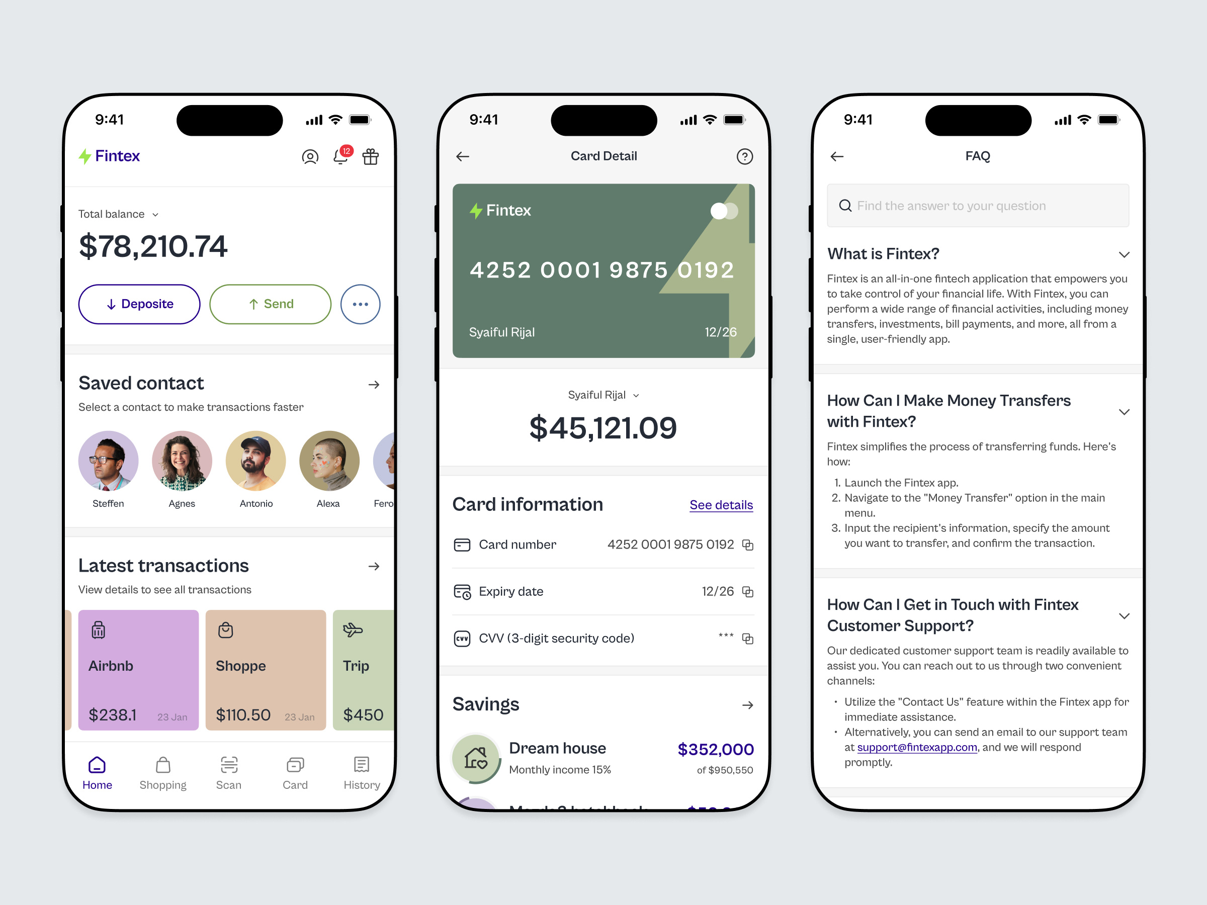Fintex - Finance Mobile App by Rijal on Dribbble