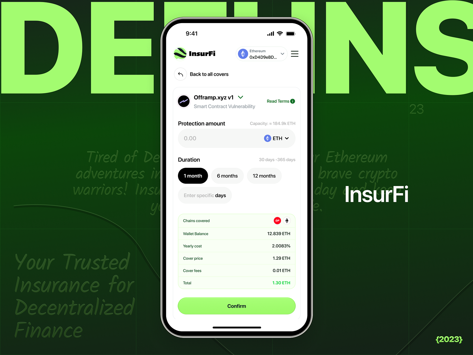 Defi Insurance by Mayor.fig on Dribbble