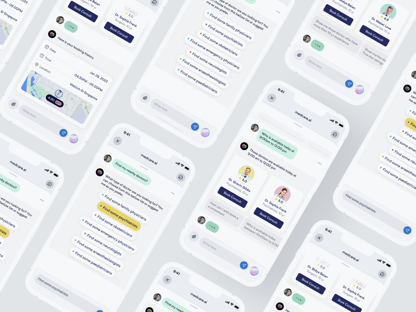 Find Doctor With AI-Powered Healthcare Mobile App by Musemind UI/UX ...
