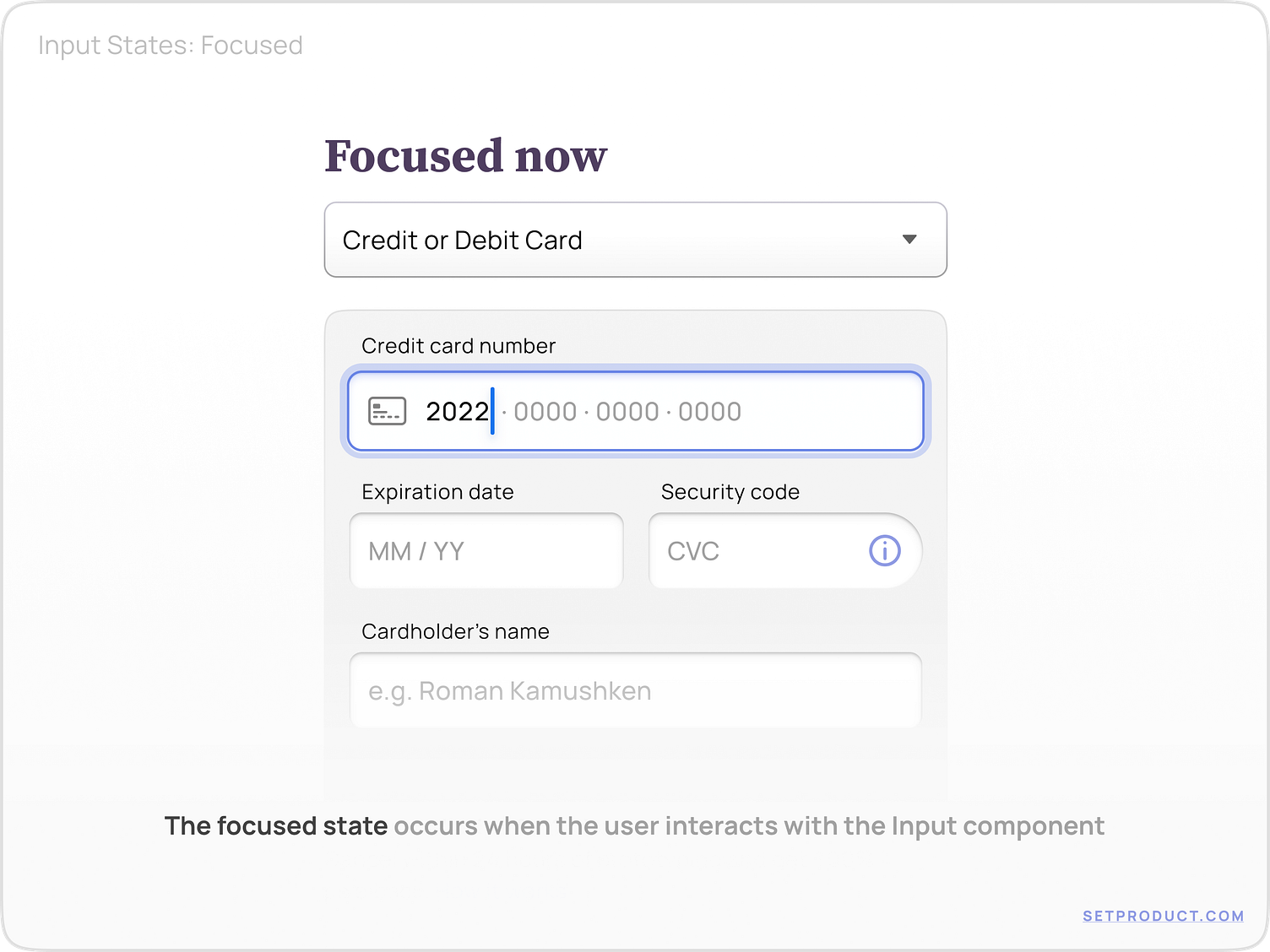 Improve Your Ui Design Skills With Input Field Ux Tutorial By Roman Kamushken For Setproduct On