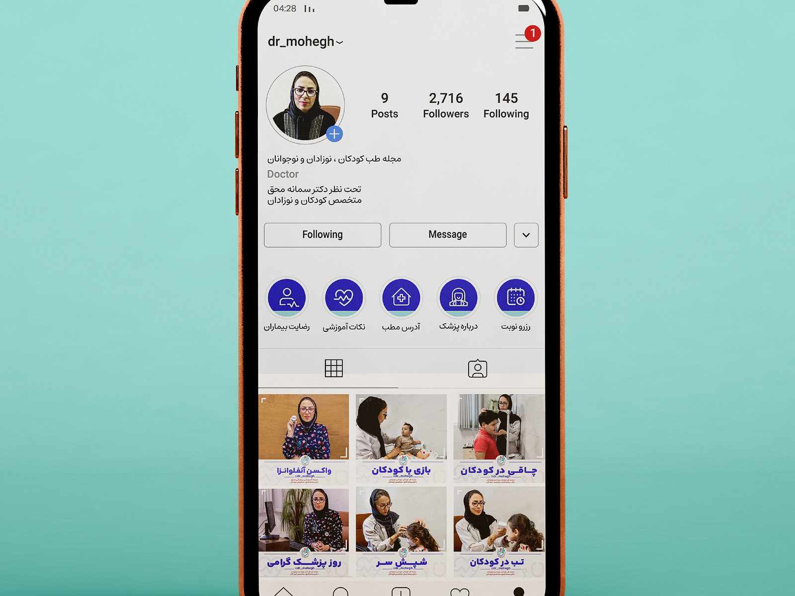 Dr Mohegh Instagram Visual Identity Design by Mohammad Ali Ramezani Moghadam Arani on Dribbble