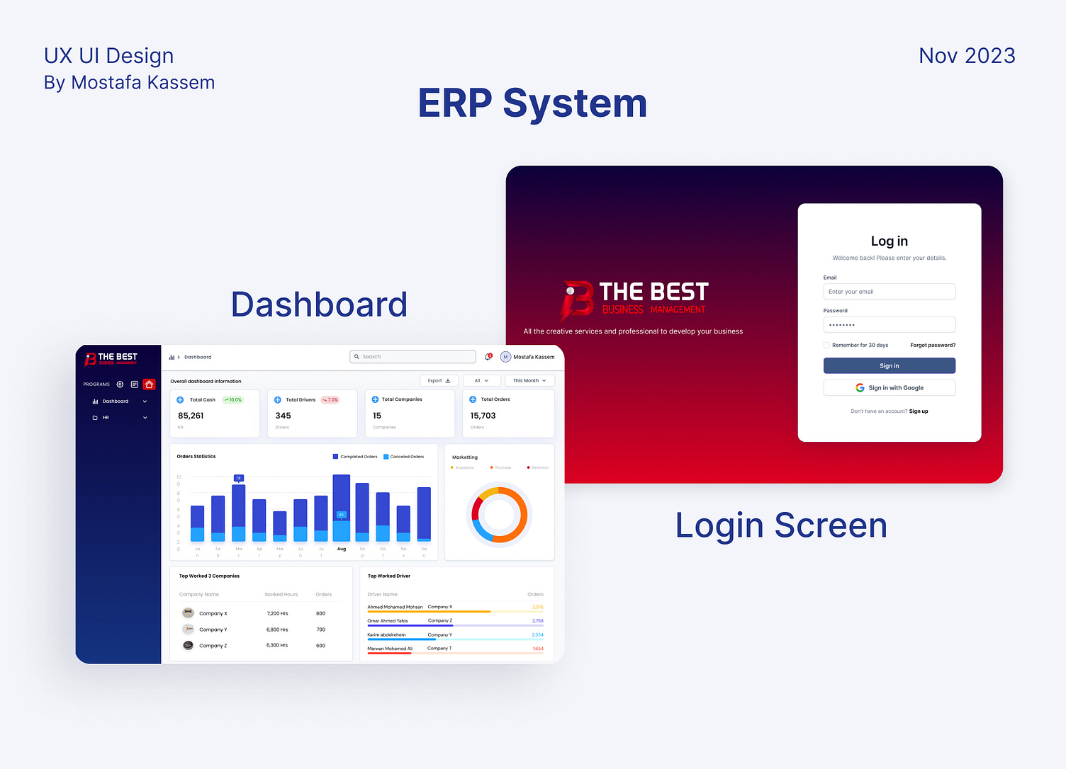 ERP System Design by Mostafa Kassem on Dribbble
