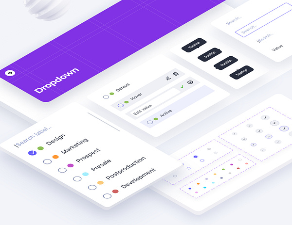 Dropdown UI. Practice by Natalia Tarasova on Dribbble