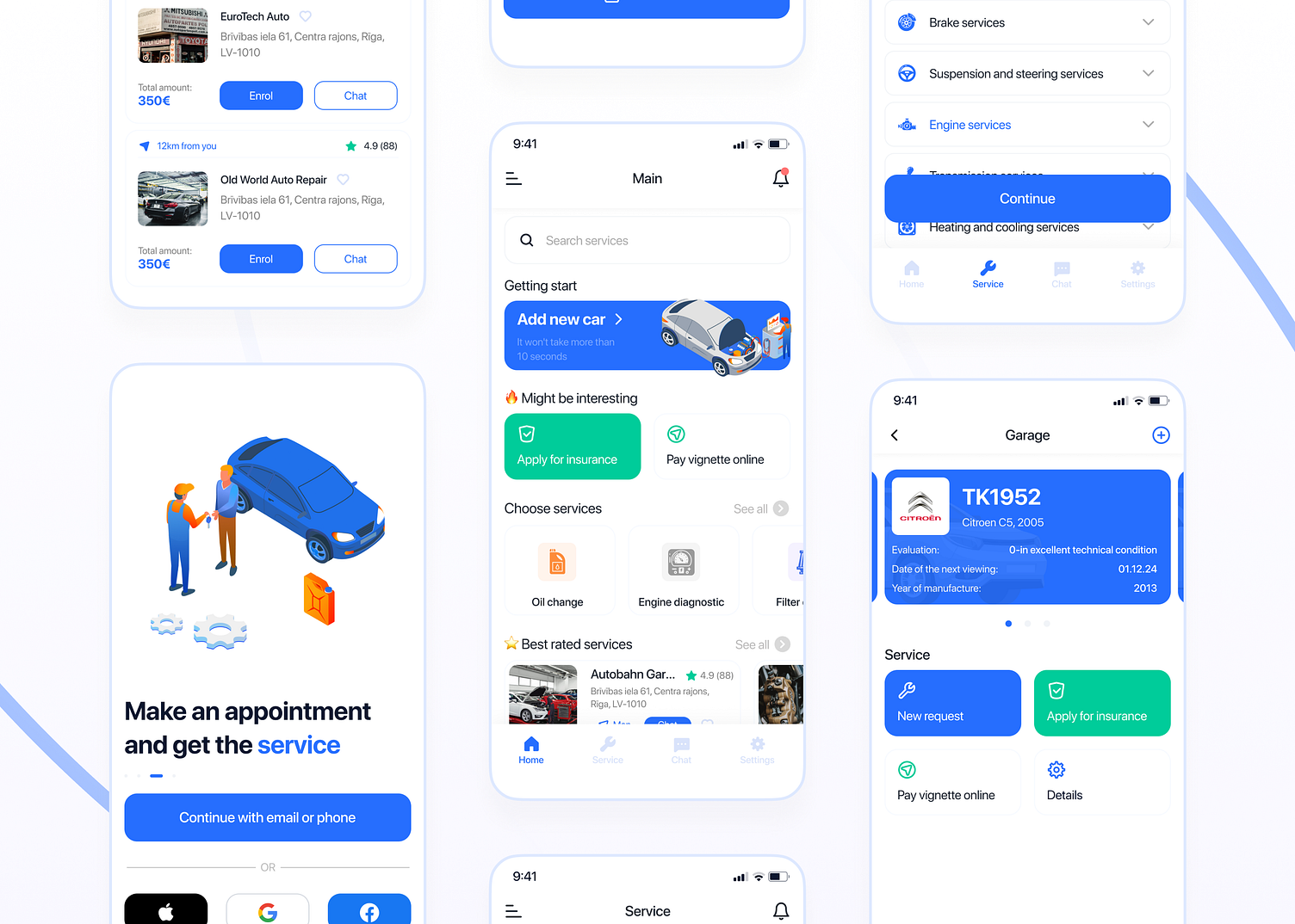 Car repair - mobile app by Artur on Dribbble