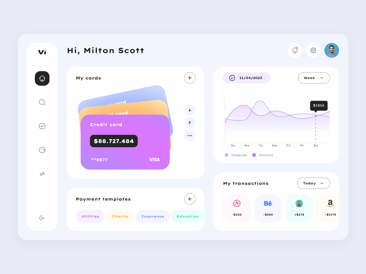 Browse thousands of Bank UI Kit images for design inspiration | Dribbble