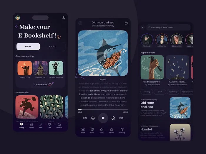 Book App designs, themes, templates and downloadable graphic elements ...