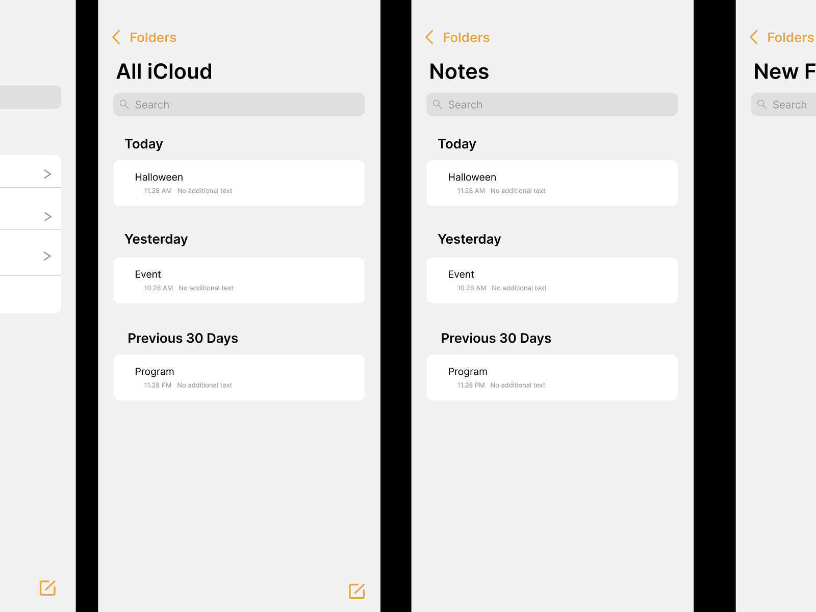 iphone notes app - redesign by ROSHINE T on Dribbble