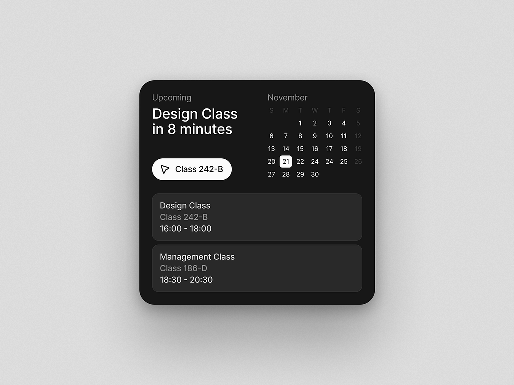 School schedule app concept by Charles Postiaux on Dribbble