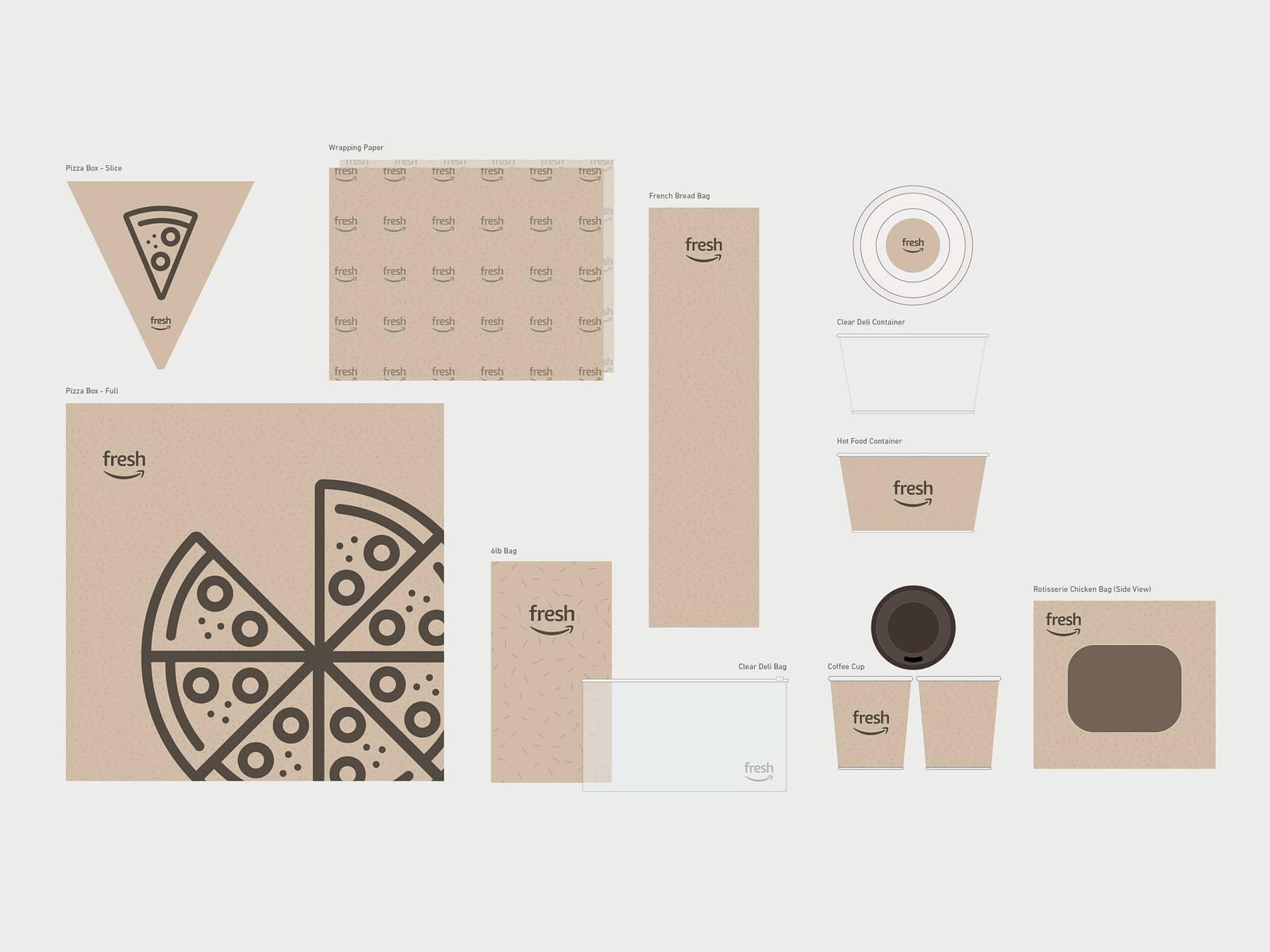 Amazon Fresh Packaging Suite by Eric Y Huang on Dribbble