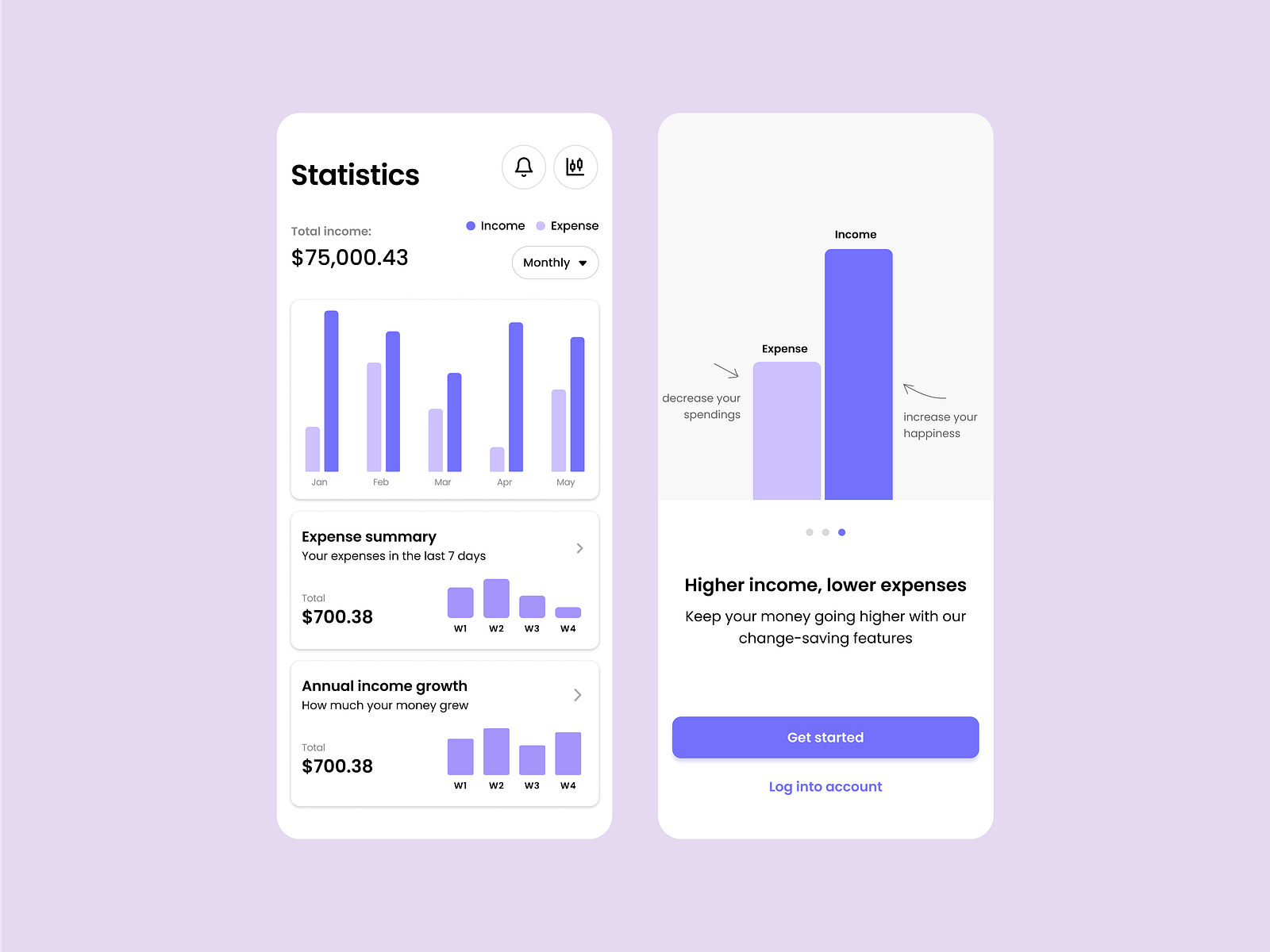 Statistics page by Chisom Okoronkwo on Dribbble