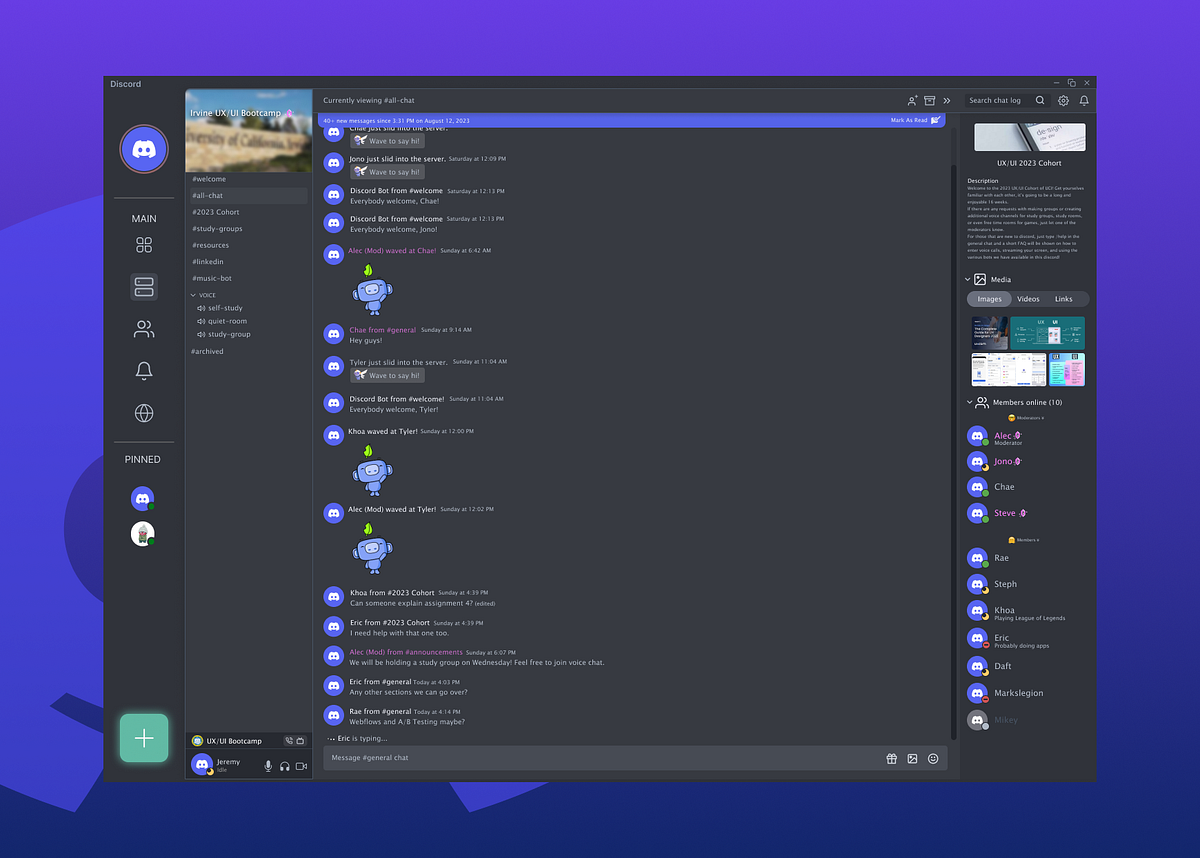 Discord Redesign by Renz on Dribbble