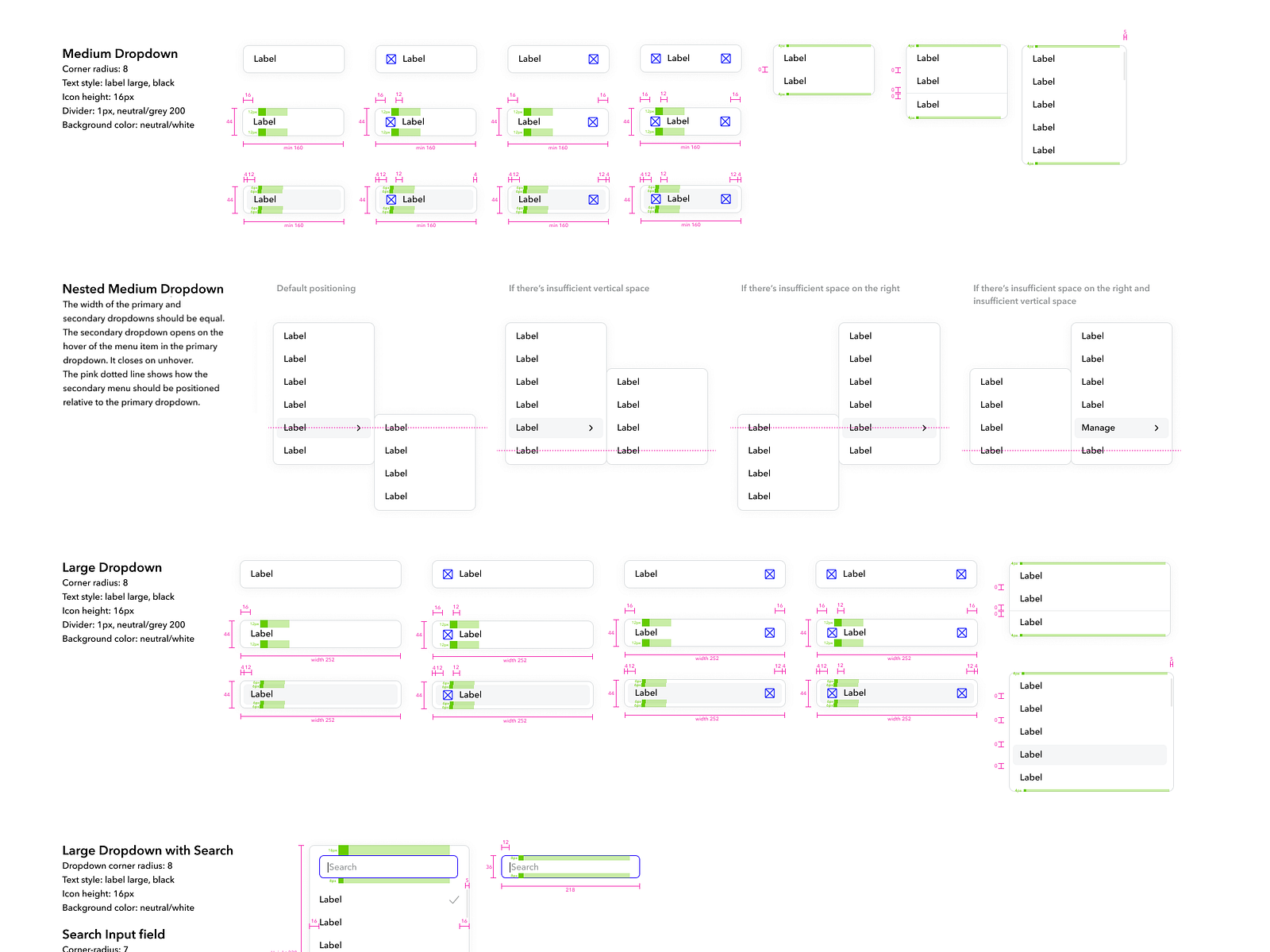 Dropdowns by Devani Janssen on Dribbble
