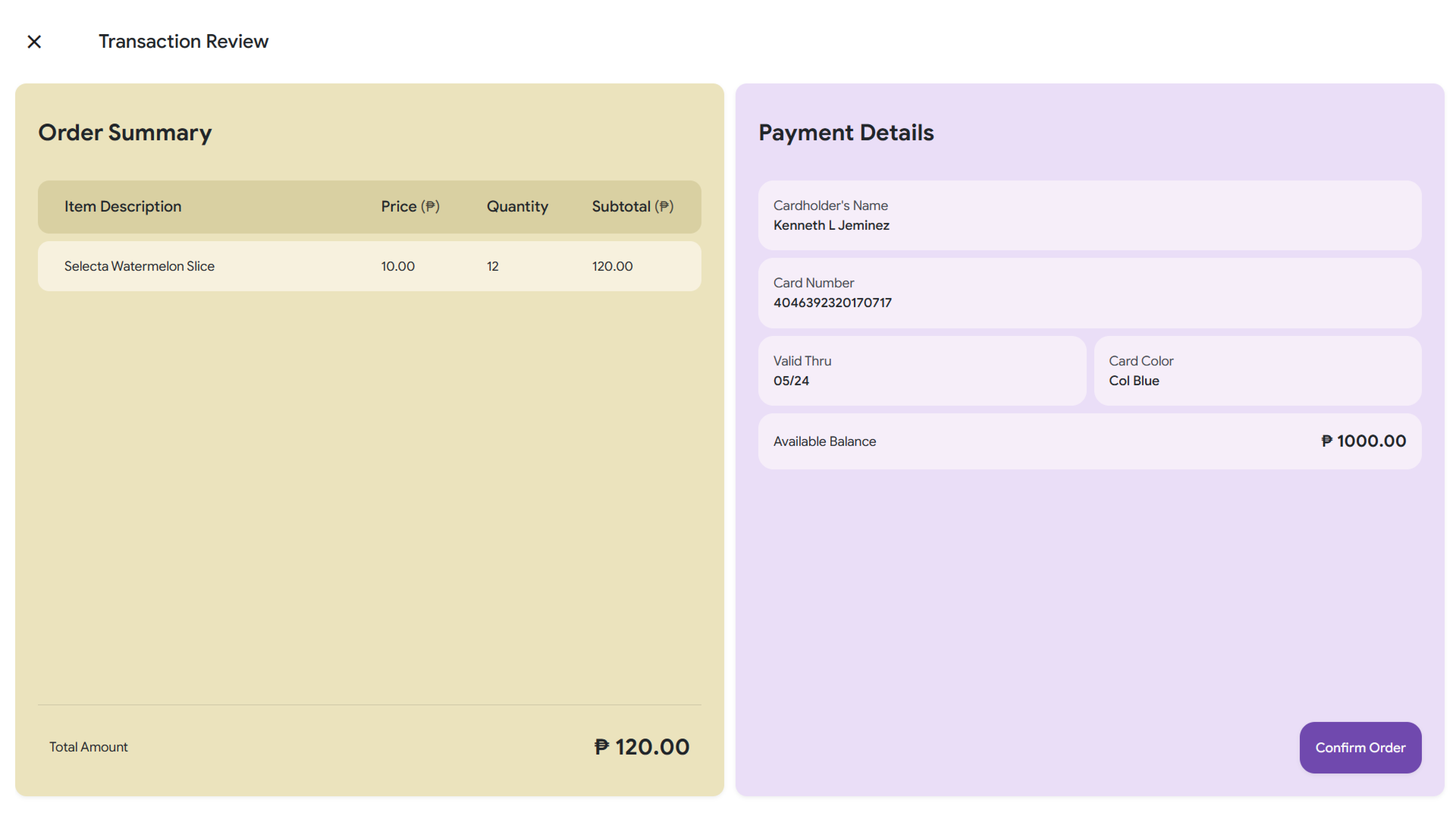 Canteen Card Web Clients (Web UI) by Kenneth Jeminez on Dribbble