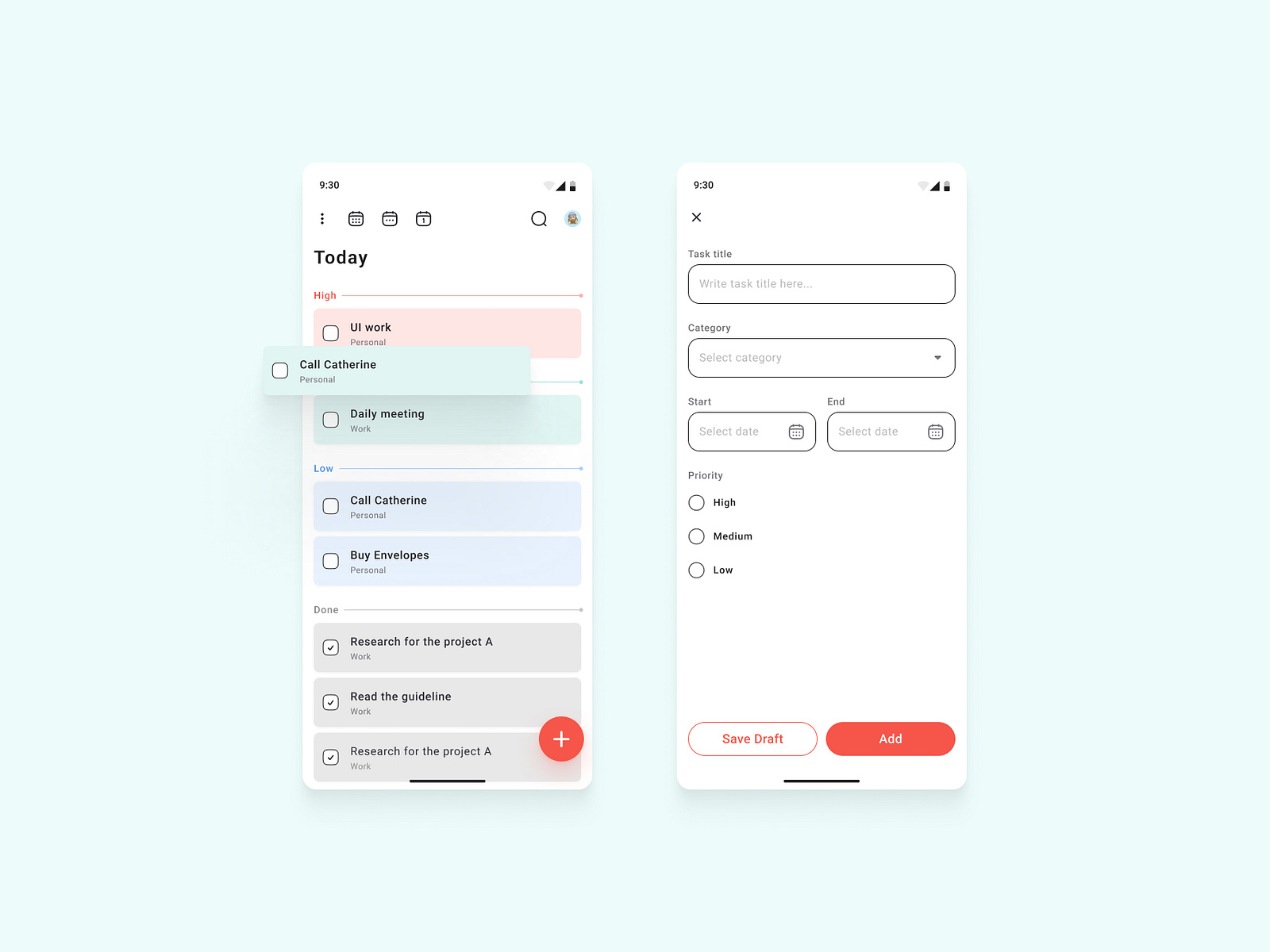 Daily UI #042 To-Do List or Manager by Madoka Fukunaga on Dribbble