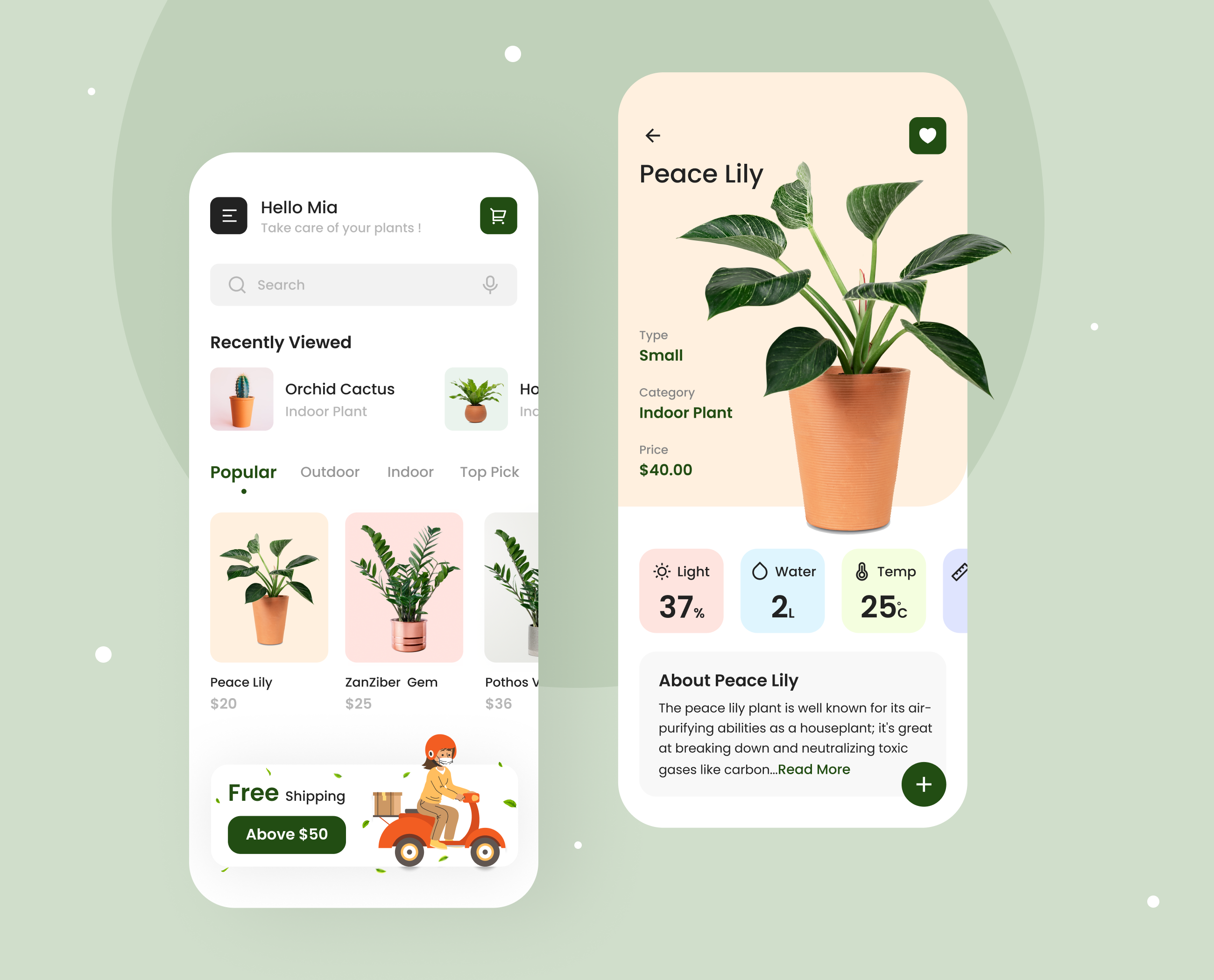 Browse thousands of Plant App UI images for design inspiration | Dribbble