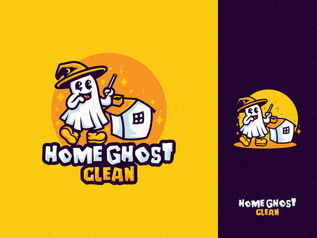 Home Ghost Clean Logo by over_designnn on Dribbble