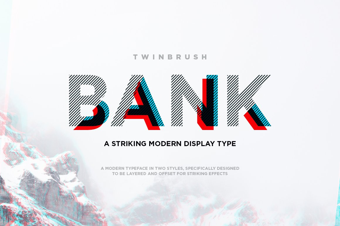 Bank typeface by Creative Font Template on Dribbble