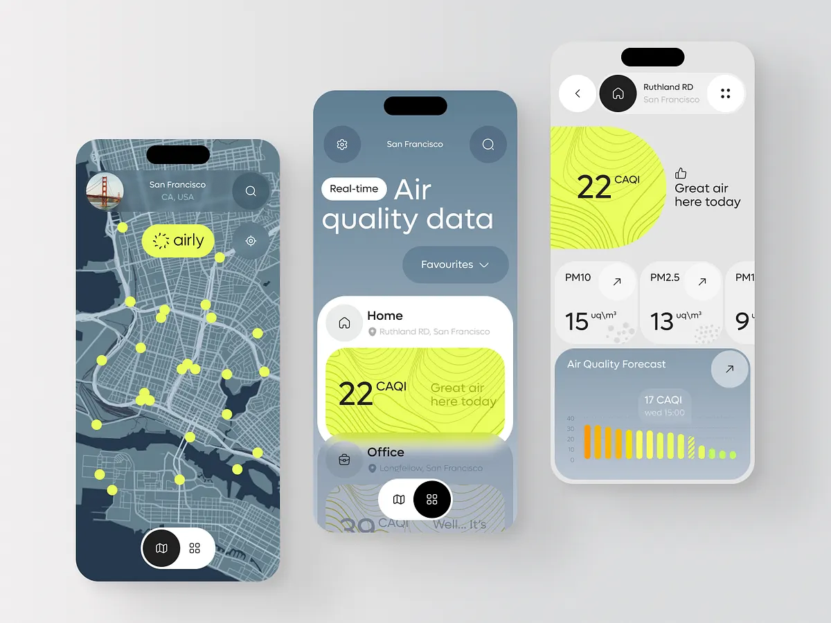 Browse thousands of Aqi App images for design inspiration | Dribbble