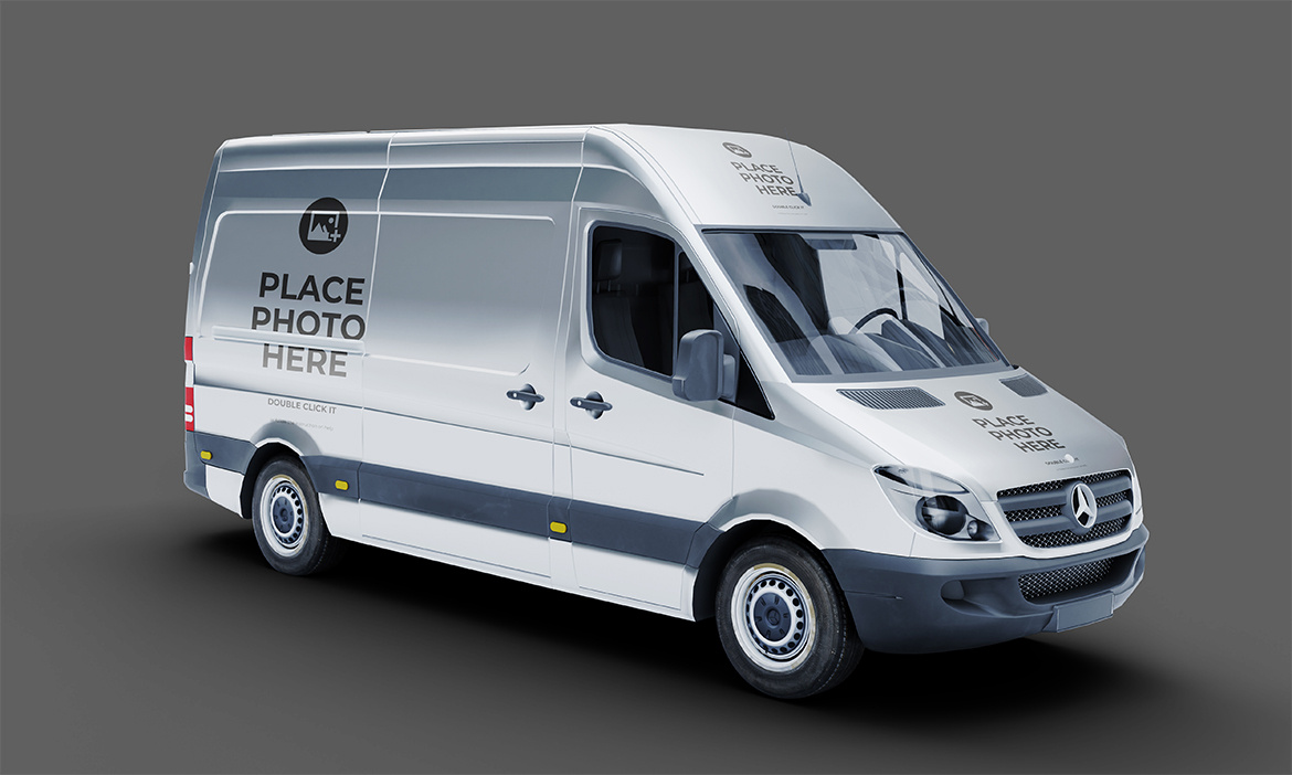 Delivery Van Car Mockup by MUGO AMIGO on Dribbble