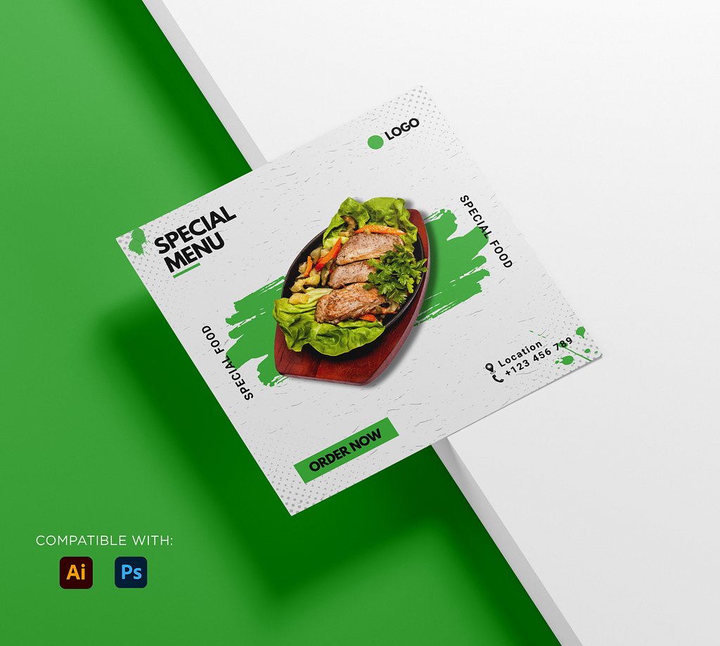 Food Social Media Poster by Princess Juan on Dribbble