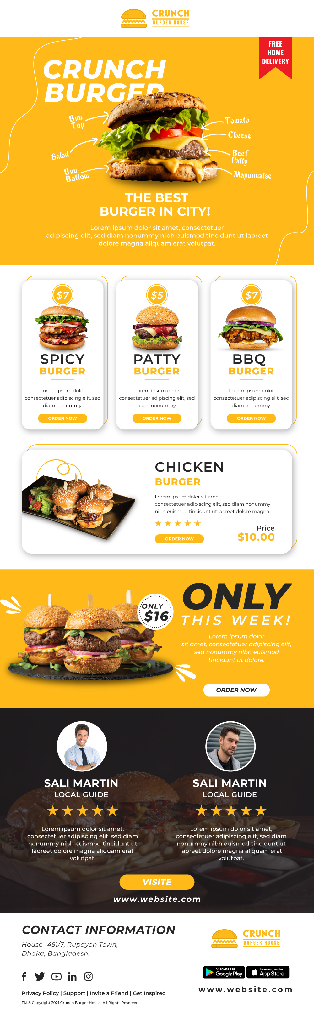 Food Newsletter Design | Email Design by Tanvin Khan Suan on Dribbble