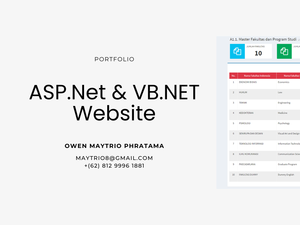 ASP.Net & VB.Net Website by Owen Maytrio on Dribbble ASP.Net & VB.Net Website by Owen Maytrio on Dribbble
