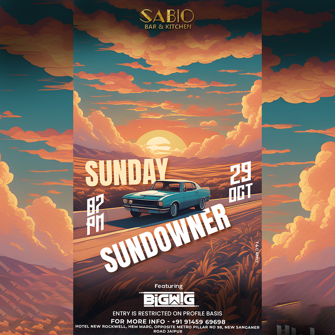 SUNDOWNER SUNDAY FLYER by Divyanshu Dhakar on Dribbble
