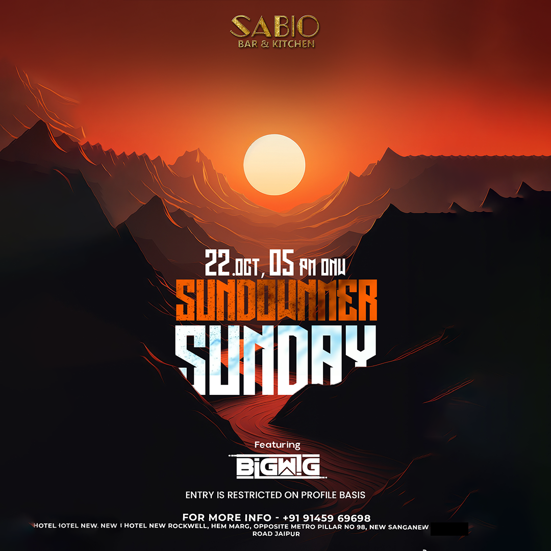 SUNDOWNER SUNDAY CLUB NIGHT FLYER by Divyanshu Dhakar on Dribbble