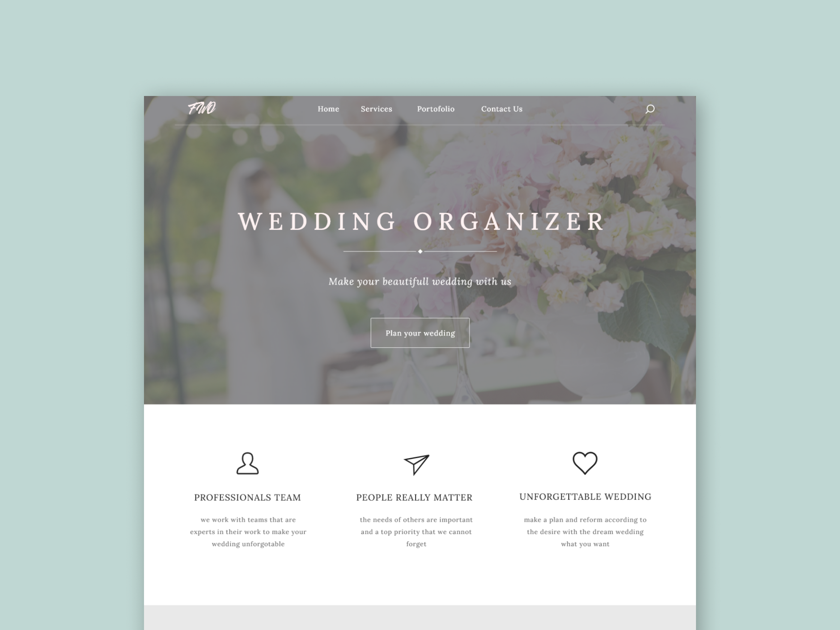 Wedding Organizer Website Design by Faturachman Asyari on Dribbble