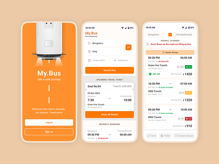 Bus Booking App UI Design by Neointeraction Design (UX Design Agency ... Bus Booking App UI Design by Neointeraction Design (UX Design Agency ...