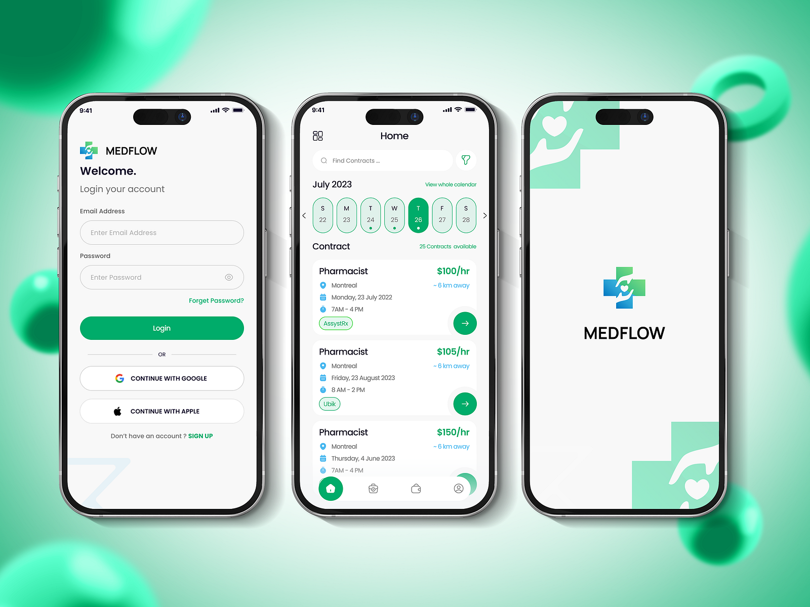 MedFlow App UI Design by Zeeshan Jabbar on Dribbble
