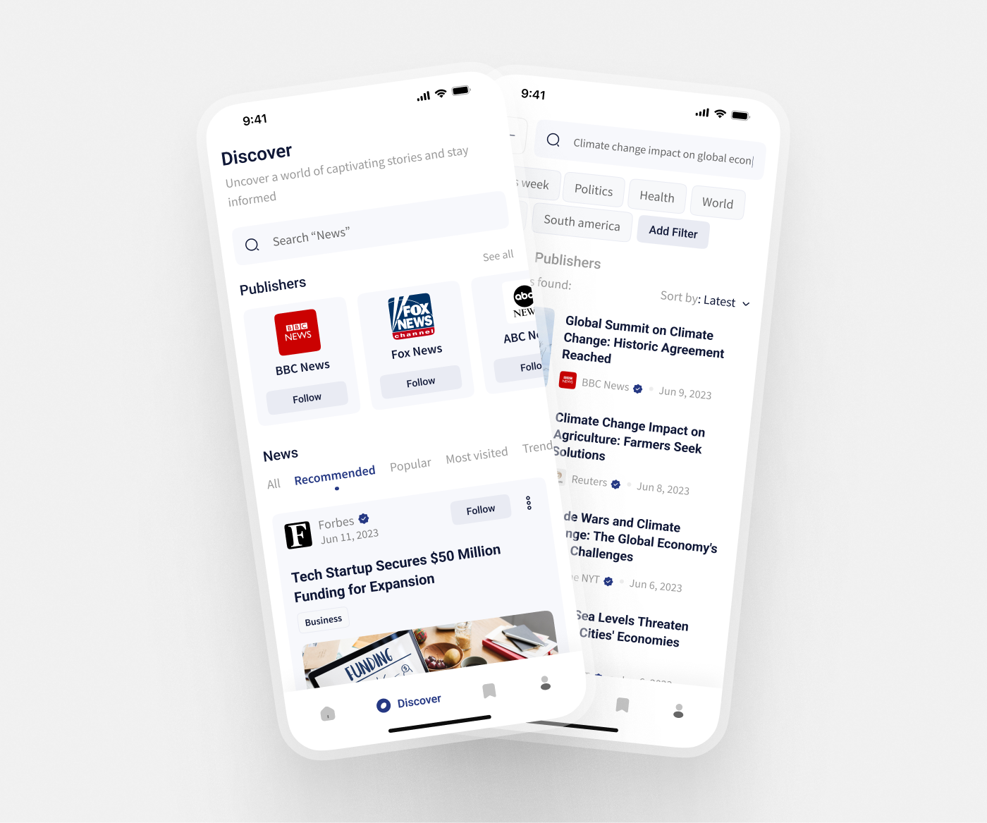 Discover Screens: News App Ui Design by Sahil Mondal (AlphaCrease ...