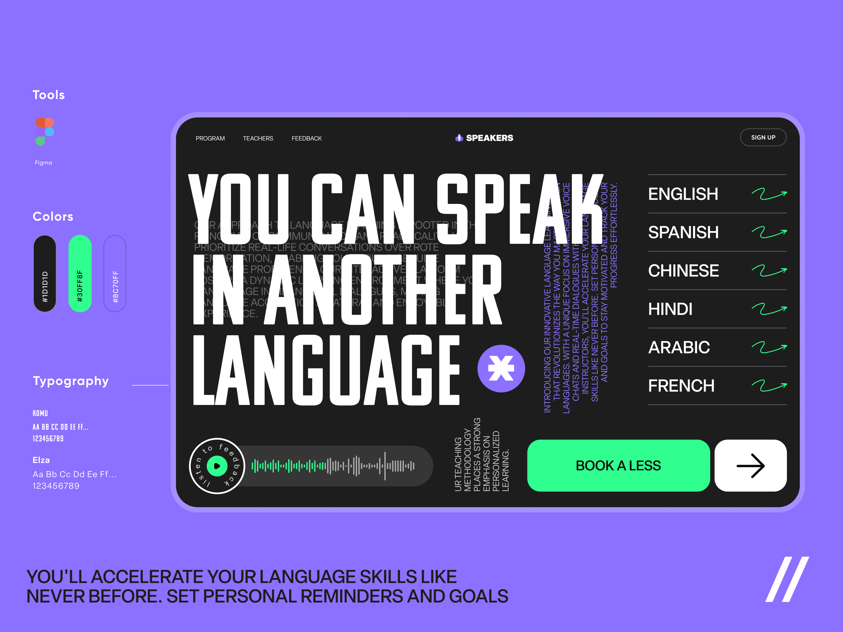 Language Learning Web Platform by Purrweb UI/UX Agency on Dribbble