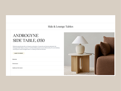 Androgyne Side Table by Teodora Džudović on Dribbble