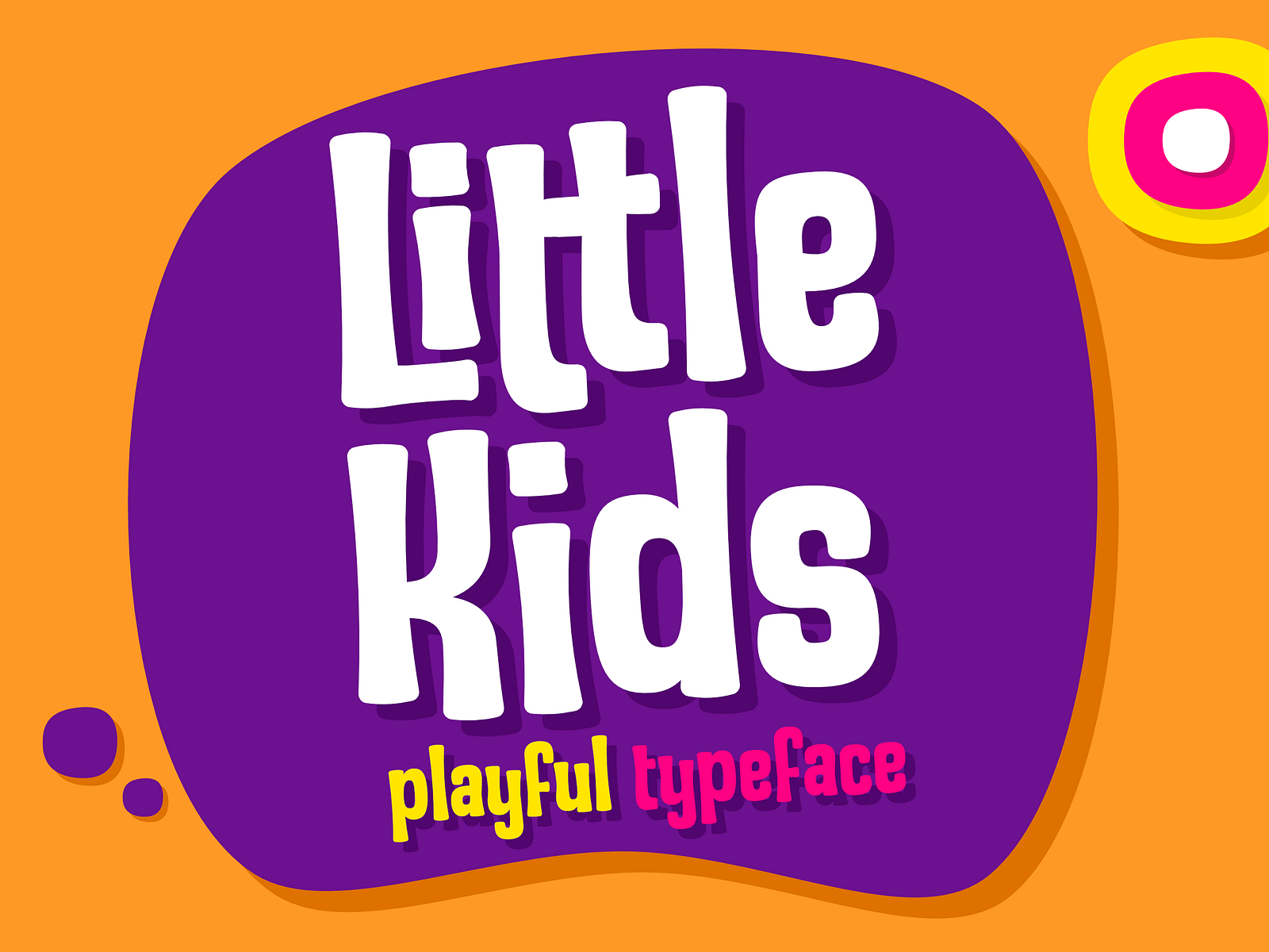 Little Kids - a Playful Typeface by Dicky Safaat | Toko Laris Djaja on ...