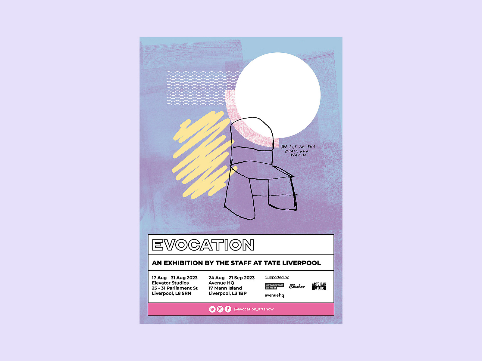 Evocation Poster by Stevie Cavanagh on Dribbble