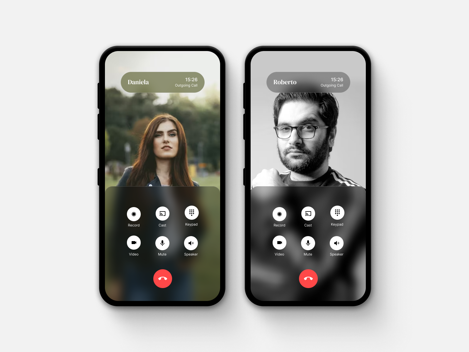 Call UI Screen by Nusry Nizam on Dribbble