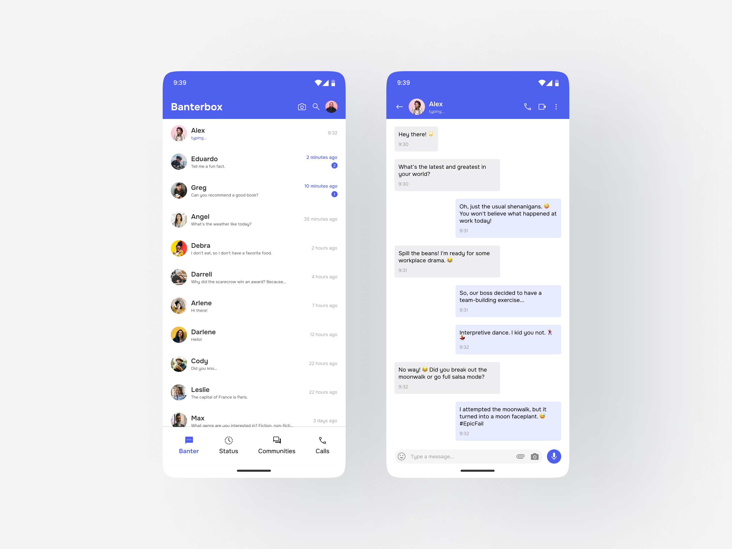 Direct Message UI designs, themes, templates and downloadable graphic ...