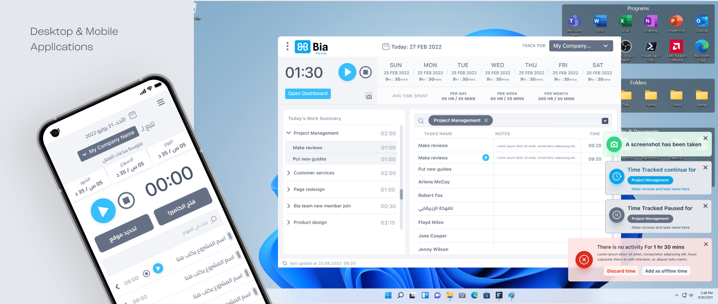 Bia Team System | Saas System | UI Design by Assem Elseidy on Dribbble