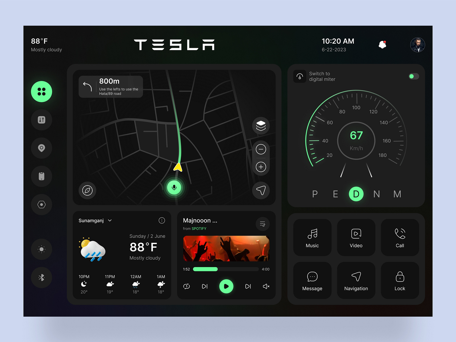 Car dashboard design by Sahin Mia for Pixelean - Ui/Ux Design Agency on ...
