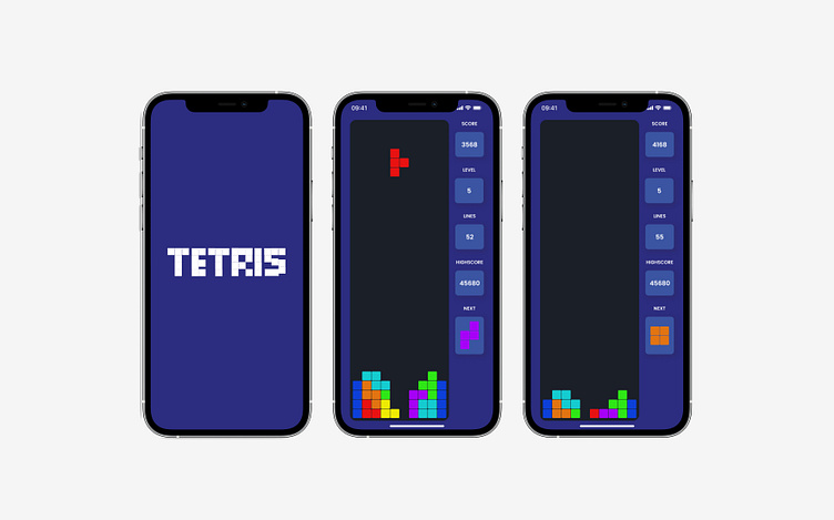 Tetris game UI by Shammah Adesiyan on Dribbble